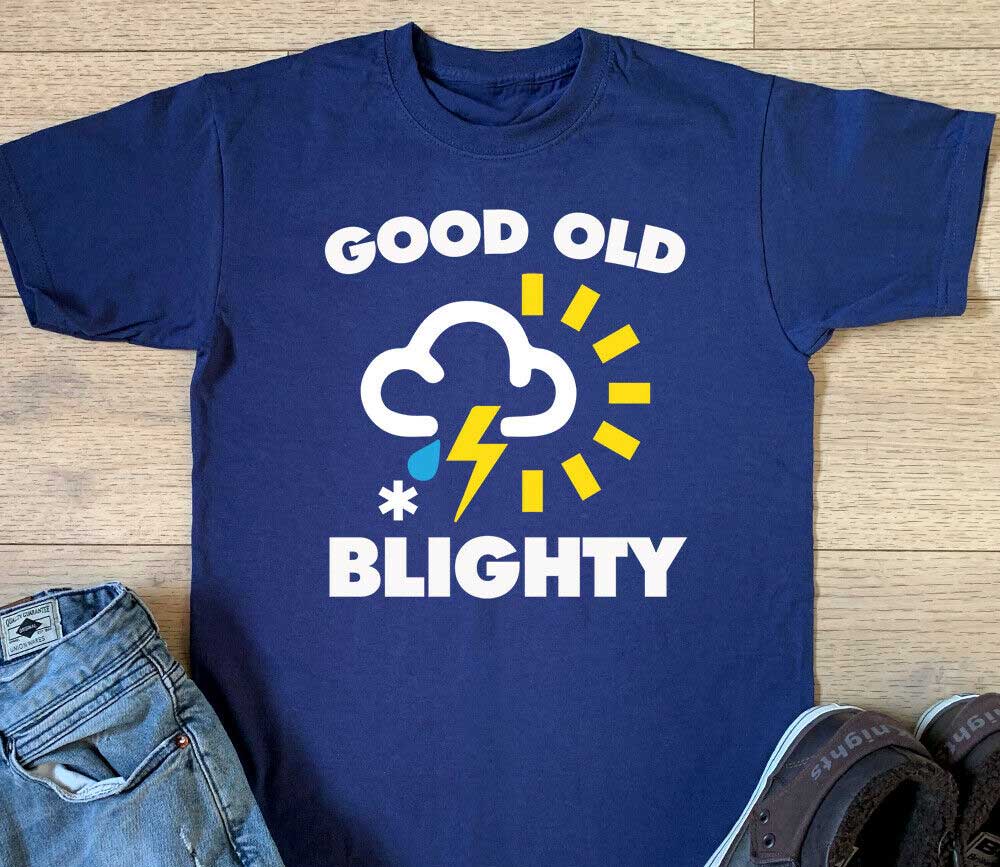 Good Old Blighty T-shirt - Funny British Weather Top | Garment Printing